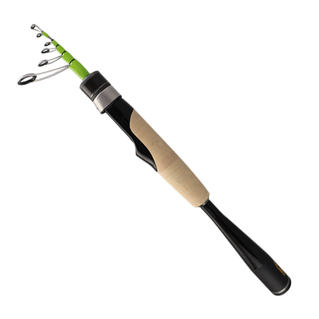 FUJI Black Spinning Rod 1.53m Спиннинг purelure Telescopic рабочая длина: 153см до 5гр