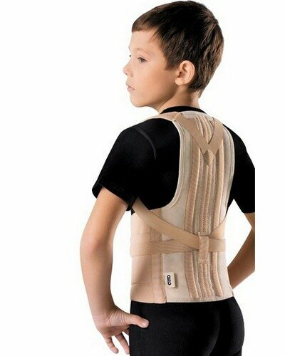 Корсет Orto КГК-110 детский грудопояснично-крестцовый способствует формированию правильной осанки (L, Бежевый, Детские)