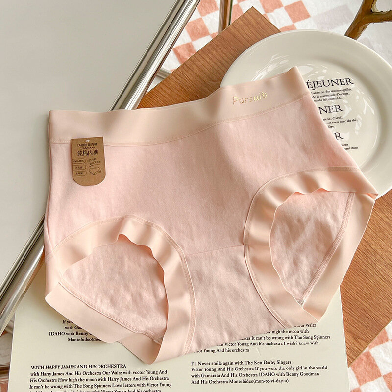 60 штук Синьцзянский хлопок 7A Антибактериальное женское нижнее белье из чистого хлопка A-класса Детское нижнее белье из чистого хлопка с простым кроем и средней талией