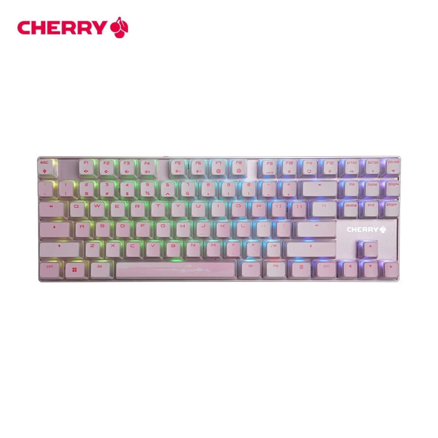 Беспроводная клавиатура CHERRYMX8.2Xaga Obsidian wireless keyboard беспроводная клавиатура, стержень из розового серебра