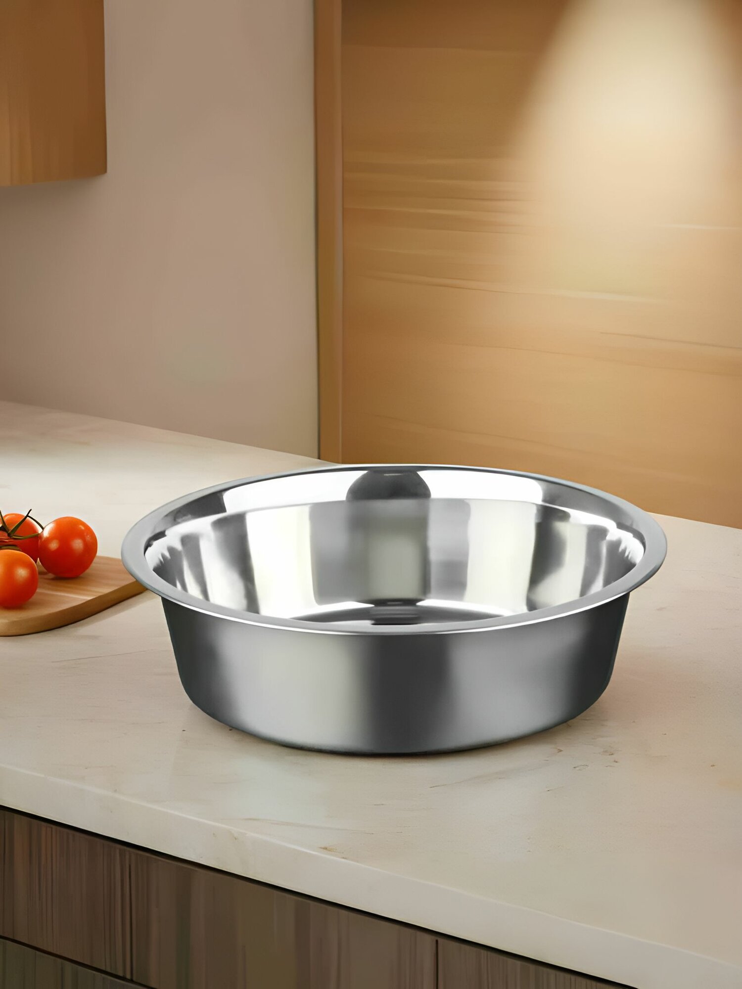 Таз из нержавеющей стали Катунь 15 л диаметр 47,5 см, дно 36,5 см