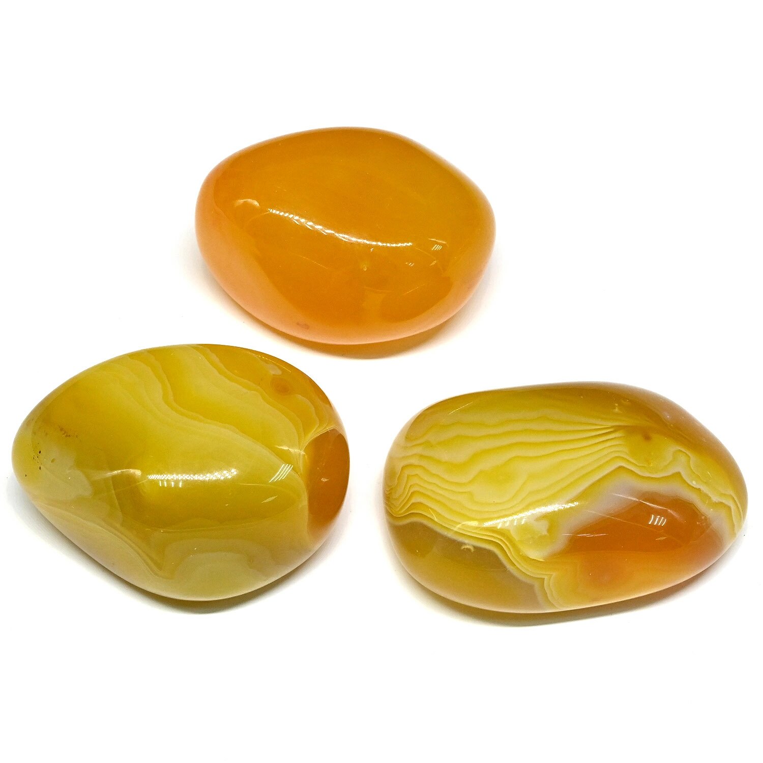 Минерал агат тонированный цв. желтый 51*30*28мм, 70-79г .