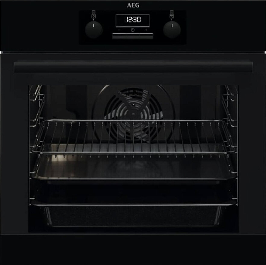 Духовой шкаф AEG BES331111B , 72л, чёрный, эмалированная камера, LED-дисплей