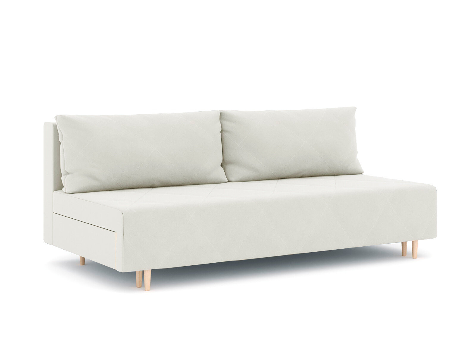 Диван прямой Милли без локтей, Крем