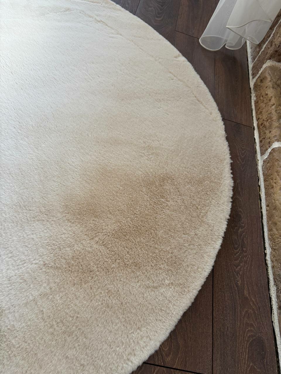 Ковер на пол CARPETPAL "Мальдивский песок" круглый 1,6*1,6м