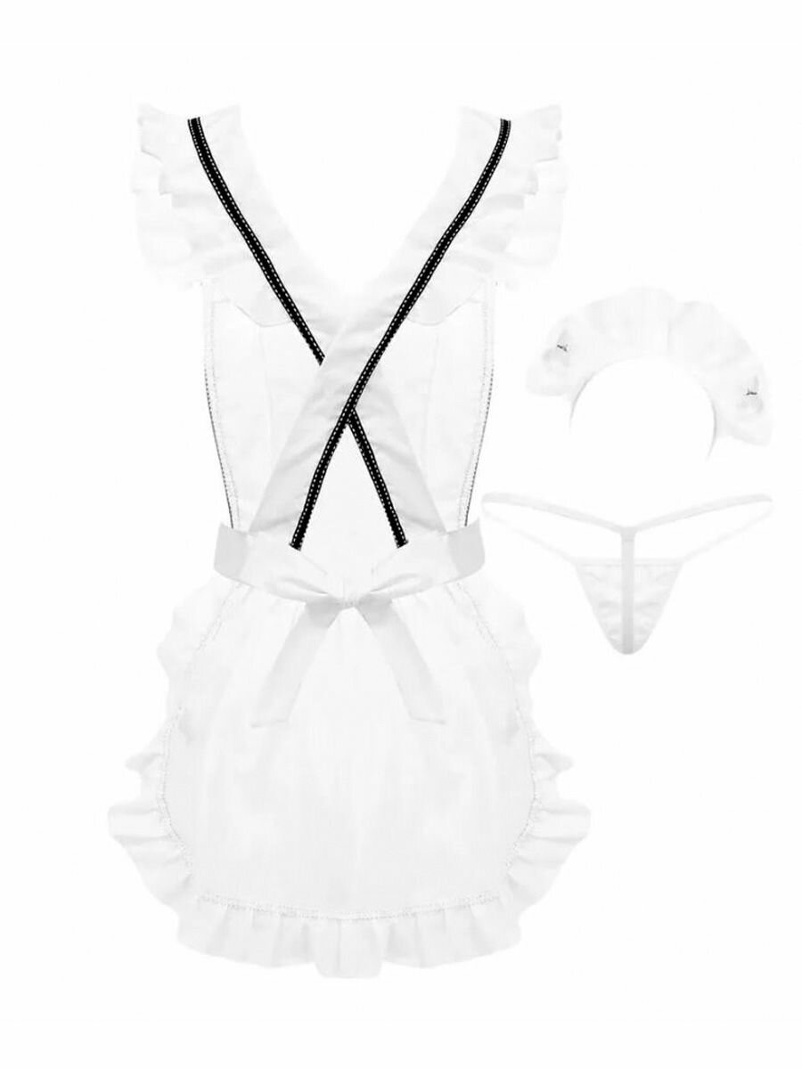 Эротический костюм горничной, служанки для ролевых игр, для секса (40-46)