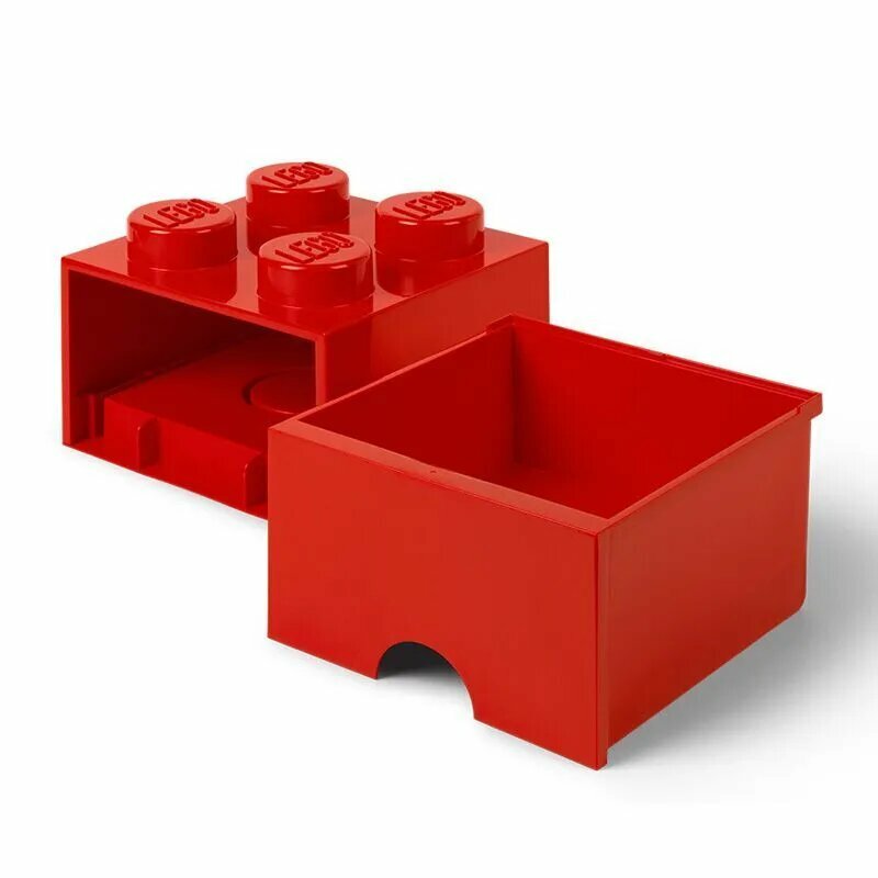 Кофр для хранения вещей "ящик для хранения игрушек пластиковый lego которые можно собрать, штабелируемый, контейнер для лего конструктор, органайзер для хранения мелочей косметики", 25 см х 25 см х 18 см , 1 шт