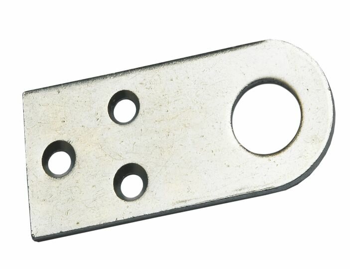 Прямая проушина для навесного замка 40х75мм, оцинкованная 6шт