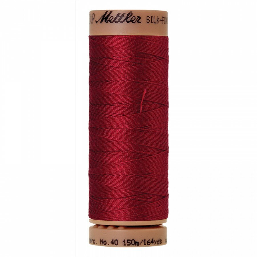 Нить для машинного квилтинга SILK-FINISH COTTON 40, 150 м 0105 Fire Engine