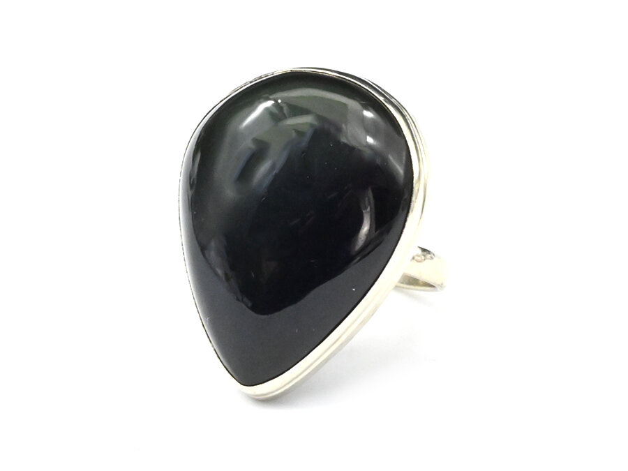 Кольцо, обсидиан