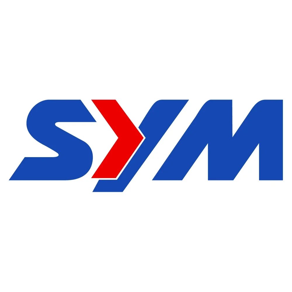 Светоотражающая наклейка SYM (12x4см) Red-blue