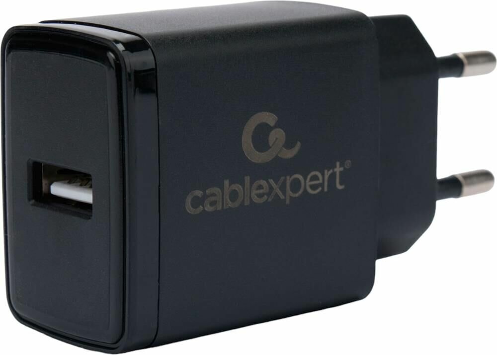 Зарядное устройство Cablexpert для телефона ЗУ5Вт, 1А, 1хUSB, черное