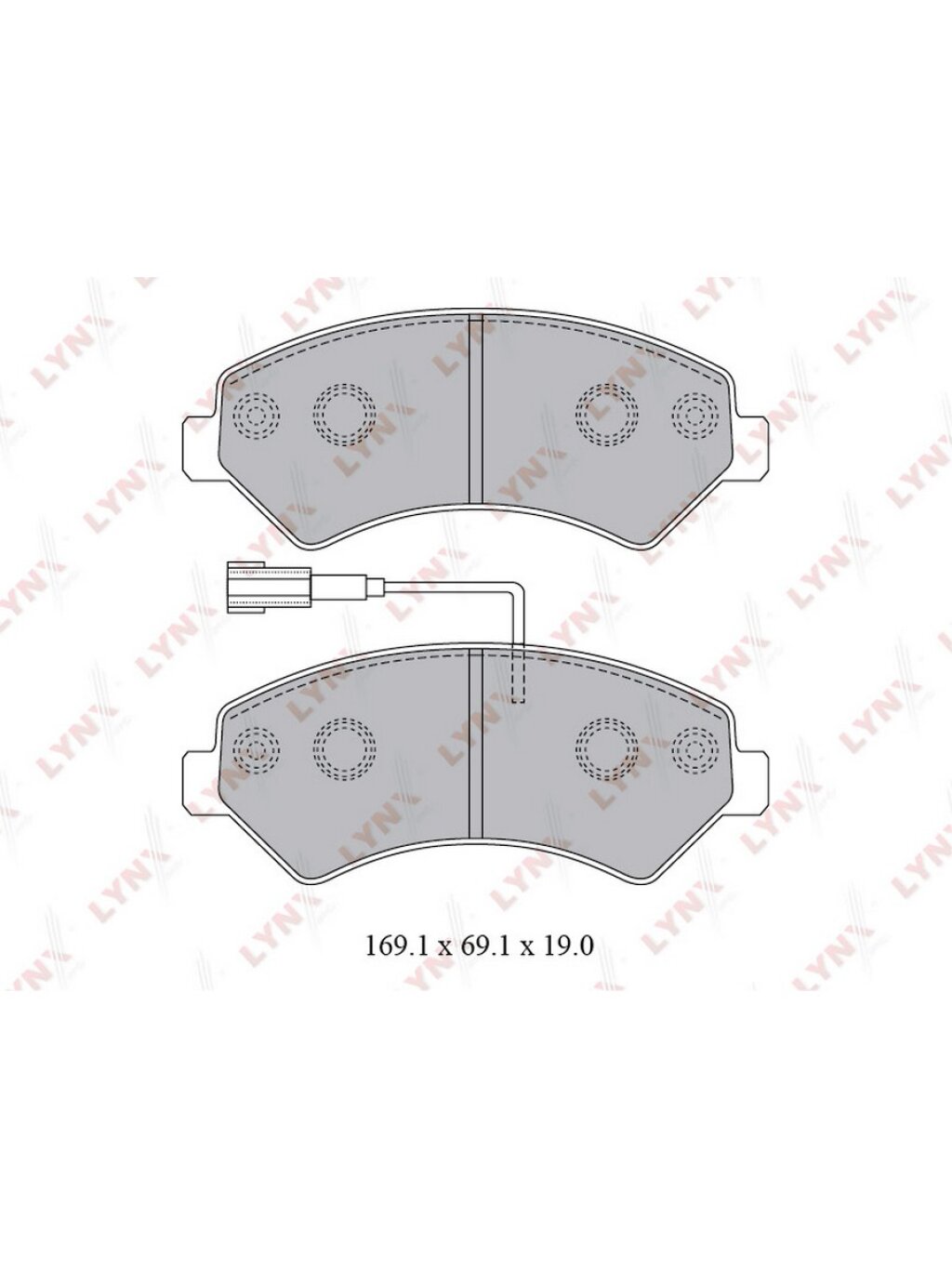 Колодки дисковые LYNXauto BD-2829