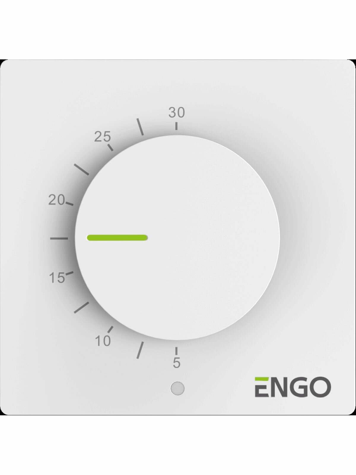 Терморегулятор ENGO проводной, непрограммируемый, накладной 230 В, белый, ESIMPLE230W