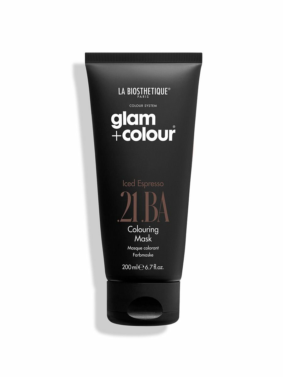 La Biosthetique, Тонирующая маска оттенок эспрессо Glam+Colour Iced Espresso 21. BA 200 мл