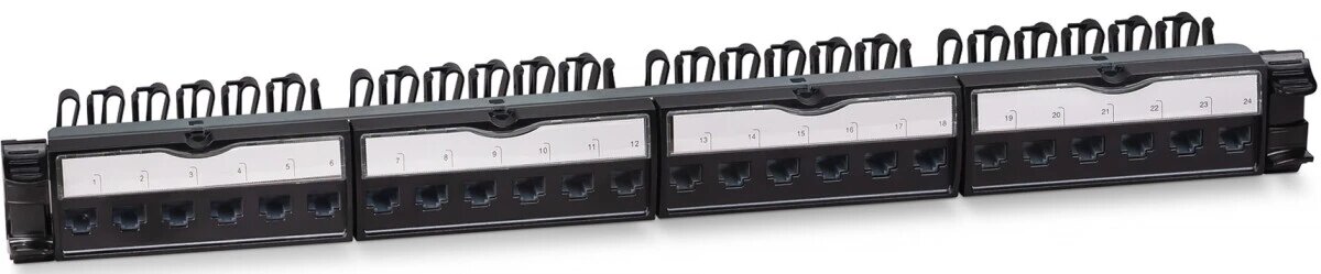 Патч-панель Cabeus (PL-24-KJ-RJ45-Cat.6-SH-180T)