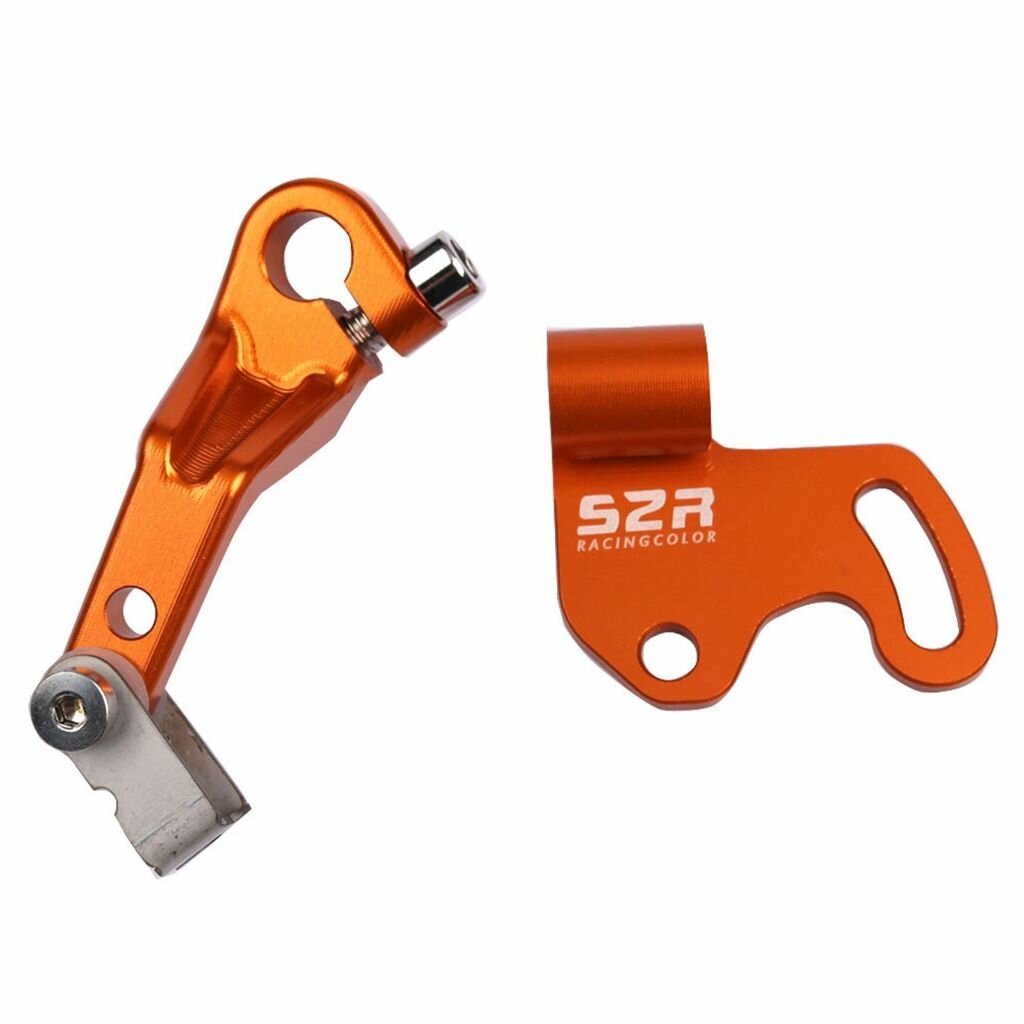 (1 комплект) Модифицированный кронштейн троса сцепления для мотоцикла, экономящий трудозатраты-оранжевый