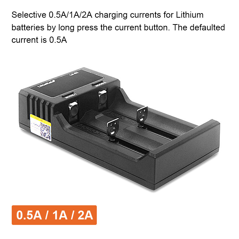 Зарядное Liitokala Lii-S2, 2 слота, LCD, для Li-ion/Ni-MH