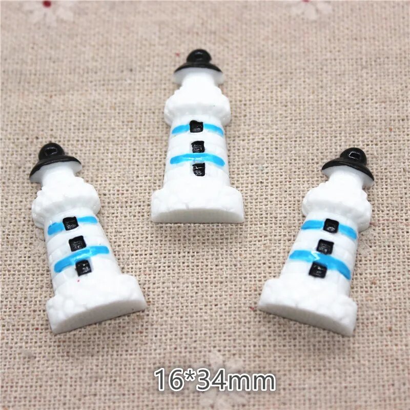 Набор из 10 шт. миниатюрных кабошонов Ywbeads lighthouse