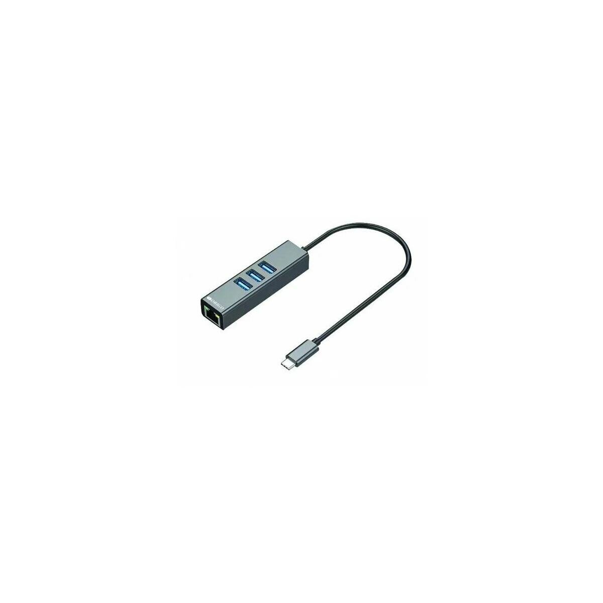 OU330N/A1A ORIGO Сетевой адаптер USB-C, 3xUSB 3.0, 1x1000Base-T