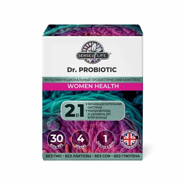 Женское здоровье Dr.Probiotic Sense of Life капсулы 600мг 30шт