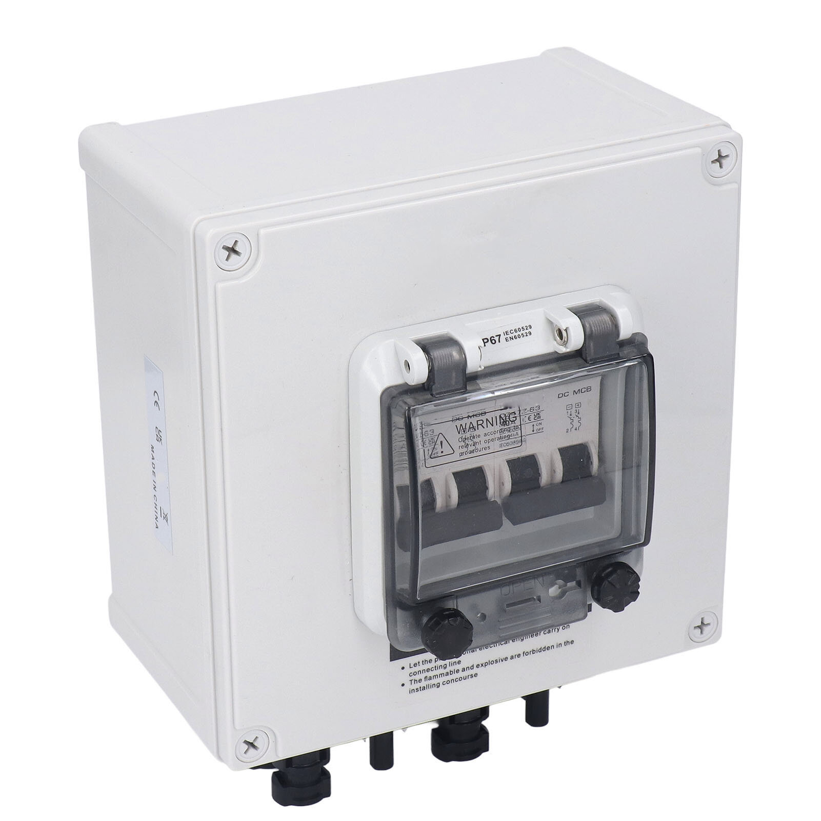 Комбинированный ящик PV IP67 водонепроницаемый с 2 шт. 2P 40A автоматическим выключателем постоянного тока