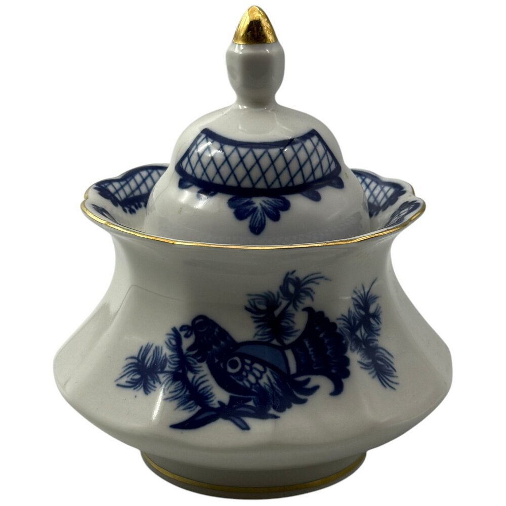 Сахарница "Глухарь" с крышкой, фарфор, 1997-2000 гг, Коростенский ФЗ (Коростень), Украина