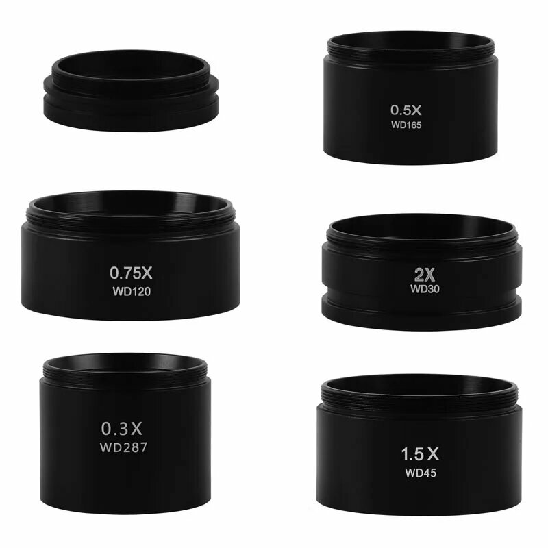 Набор линз для микроскопа Eakins 0.3X-2X, 48 мм, 0.75x