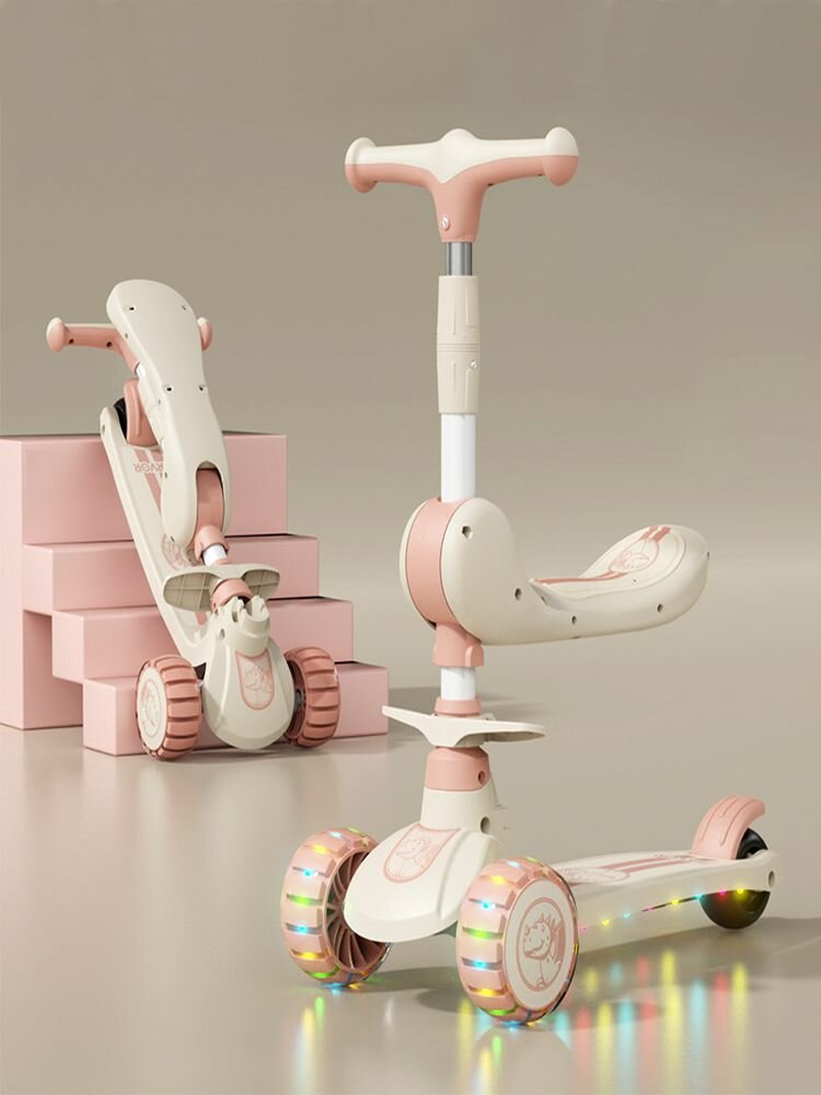 Трехрежимный самокат для ростаДля детей 1-12 лет - можно сидеть и кататься, подходит для мальчиков и девочек