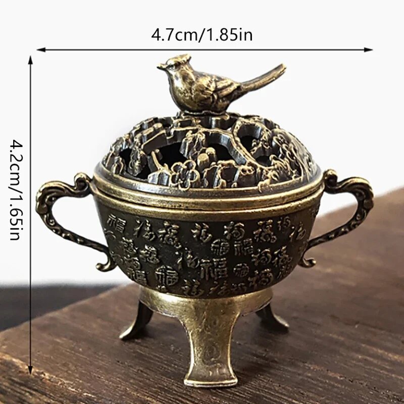 Металлическая курильница MOONBIFFY в форме лотоса