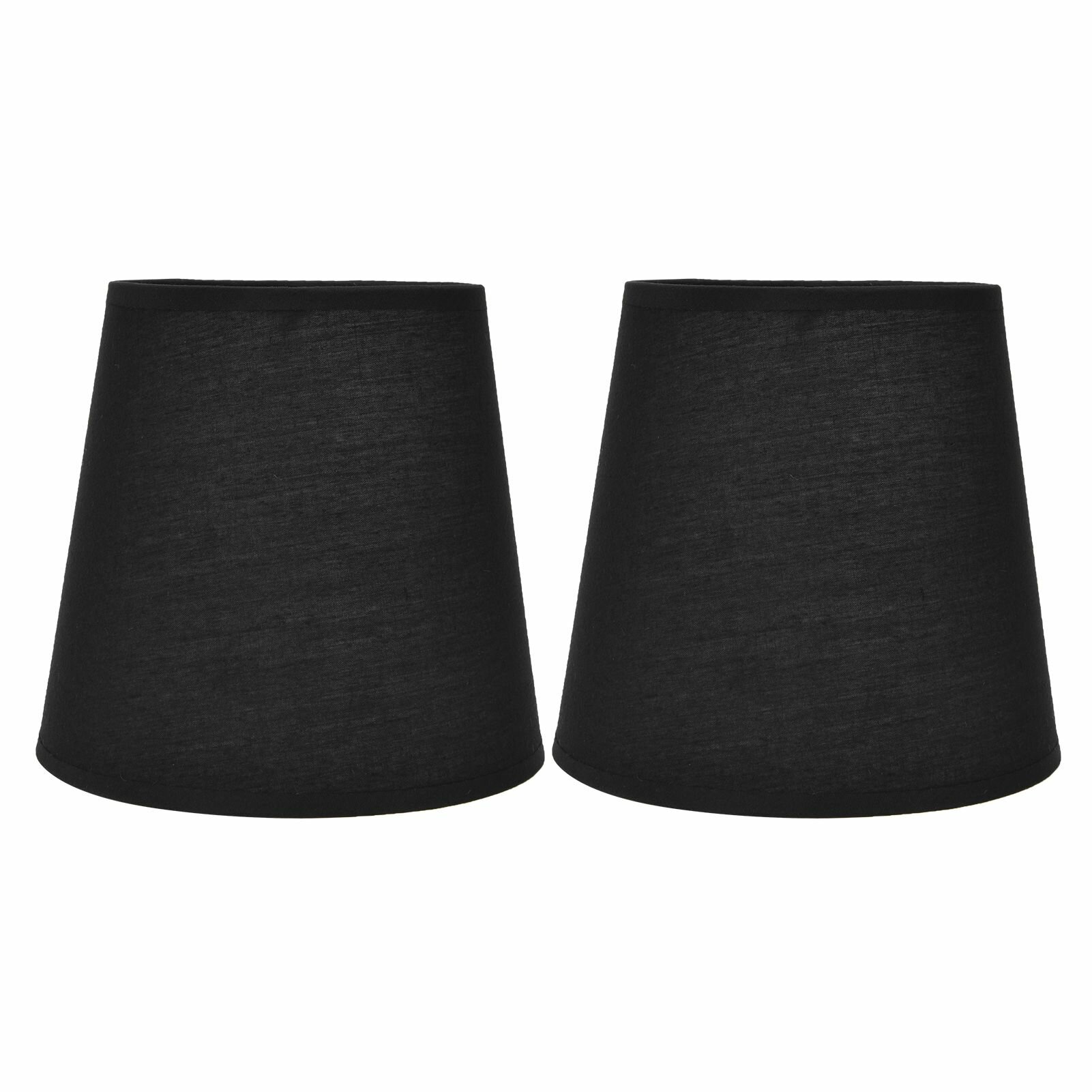 Абажур тканевый E14 черный 2 шт европейский стиль