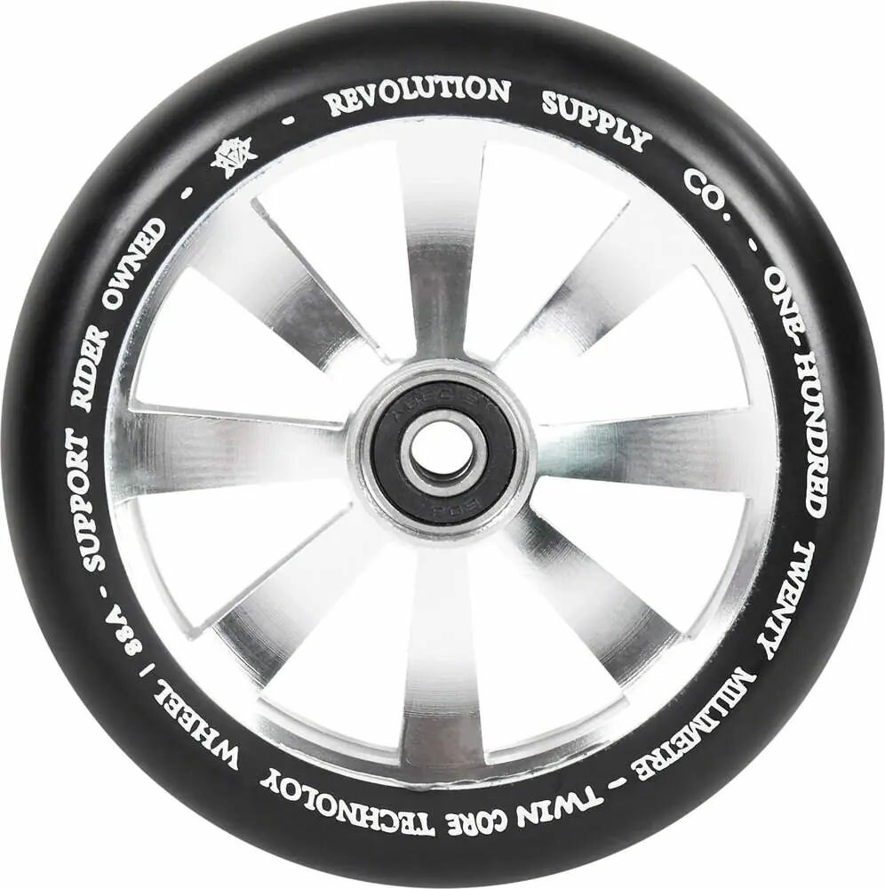 Колесо для самоката Revo Supply Co. Twin Core Wheel 120mm (1шт) 88A - silver
