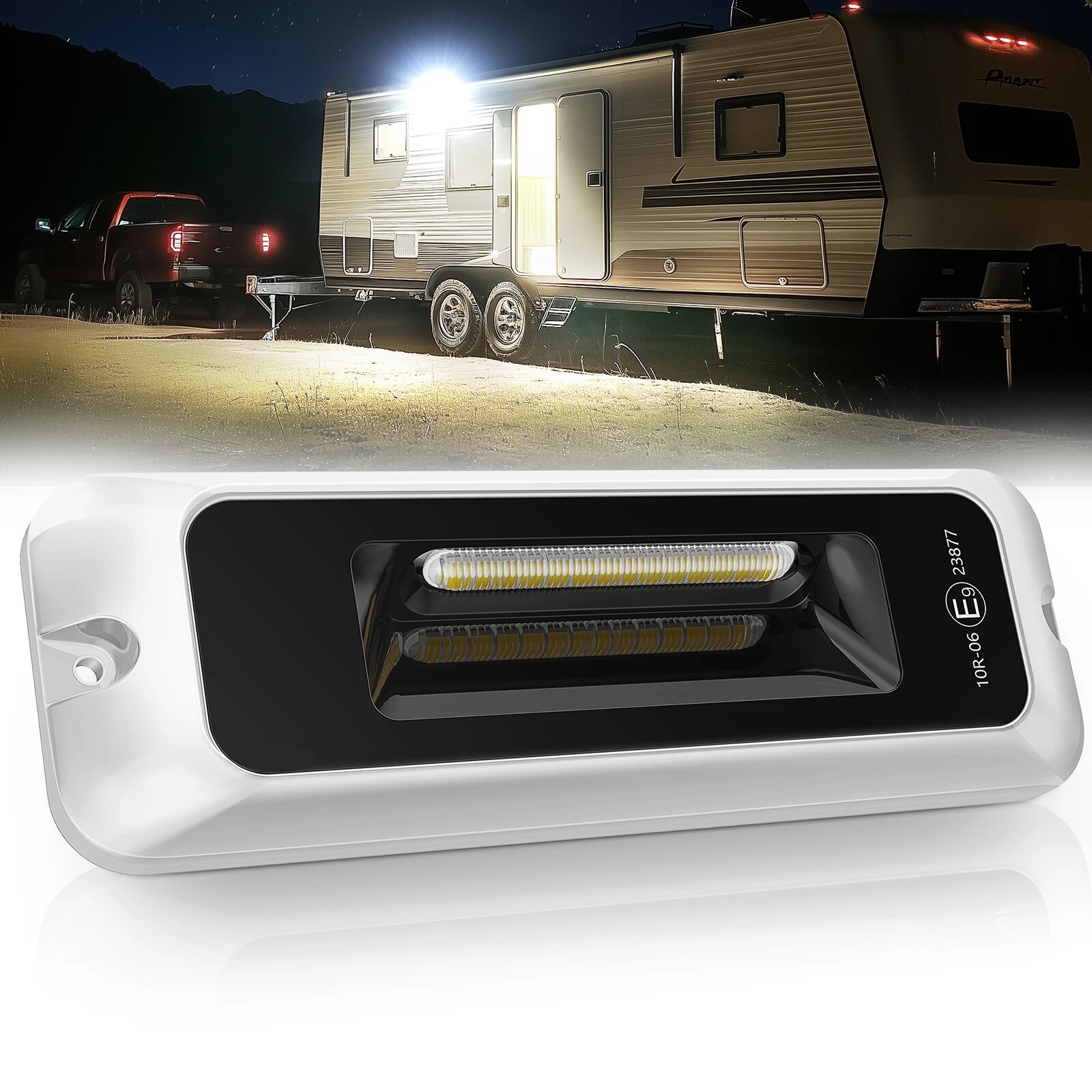 4-дюймовые фонари для автодома, внешние светодиодные фонари для прицепа 10-30 В, No touch switch