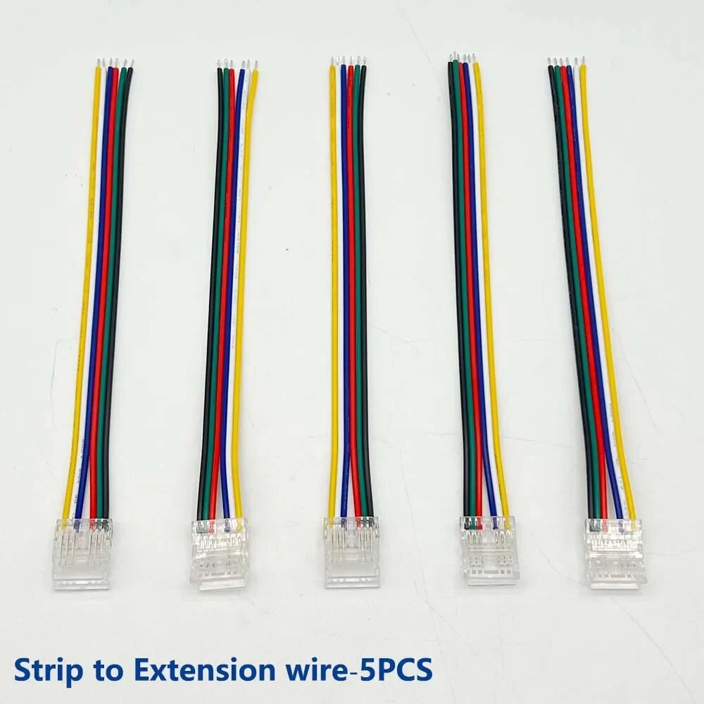 Разъемы YSRSAI 6pin COB для светодиодной ленты RGBCCT Connect Wire A