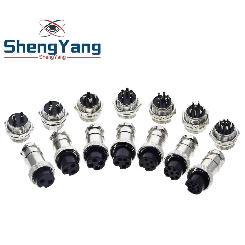 Комплект разъемов GX16 TZT 1set, GX16 5Pin