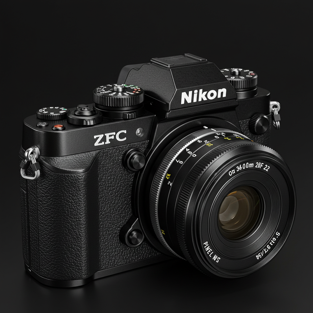 Nikon Zfc Mirrorless Camera Kit with 28mm f/2.8 SE Lens – Retro Design, 20.9MP, 4K Video