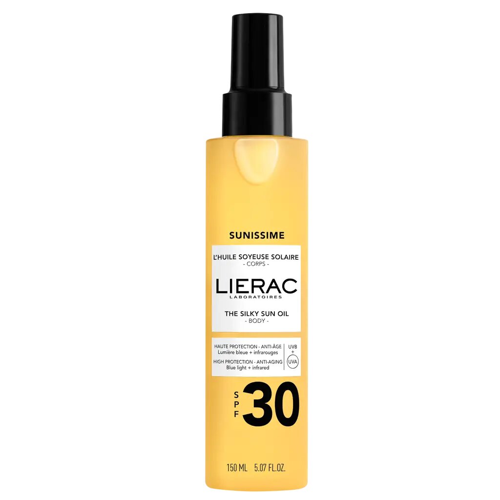 Lierac Sunissime Солнцезащитное шелковистое масло для тела SPF30 150 мл 1 шт