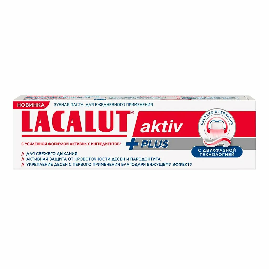 Lacalut Aktiv Plus Зубная паста 75 мл 1 шт