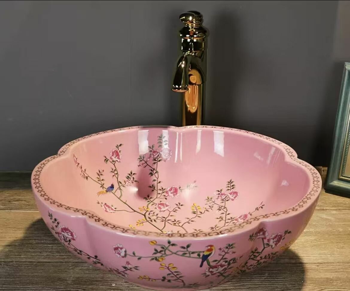 Цветочный узор раковина 41*41*15 cm