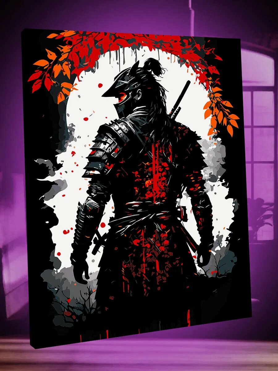 Картина по номерам Самураи