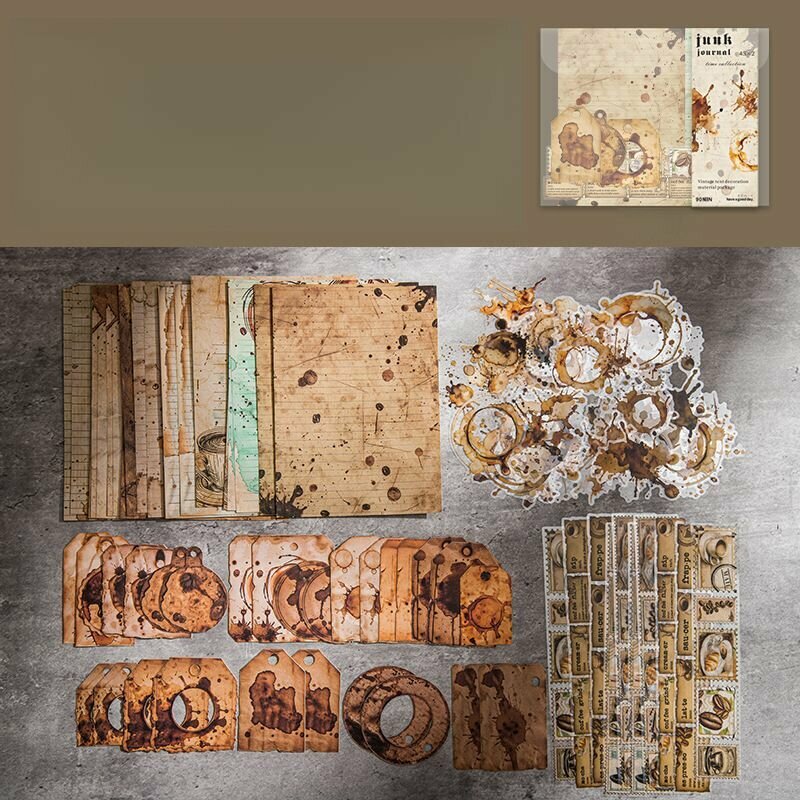 Бумага для скрапбукинга Mr.Paper 90 листов в сумке, ретро-газетный принт для декора телефона, блокнота, фотоальбома, творческий набор для handmade и DIY открыток, дизайнерская бумага для вырезок и коллажей