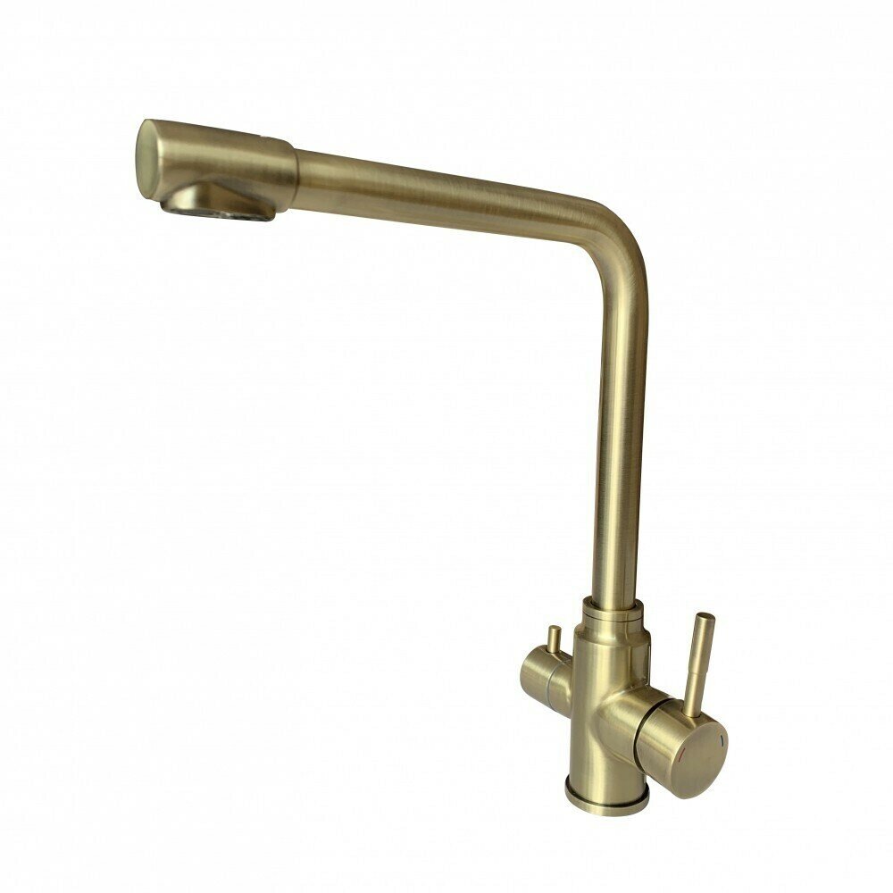 Смеситель для кухни ViEiR V15026-D с подключением к фильтру воды, бронза