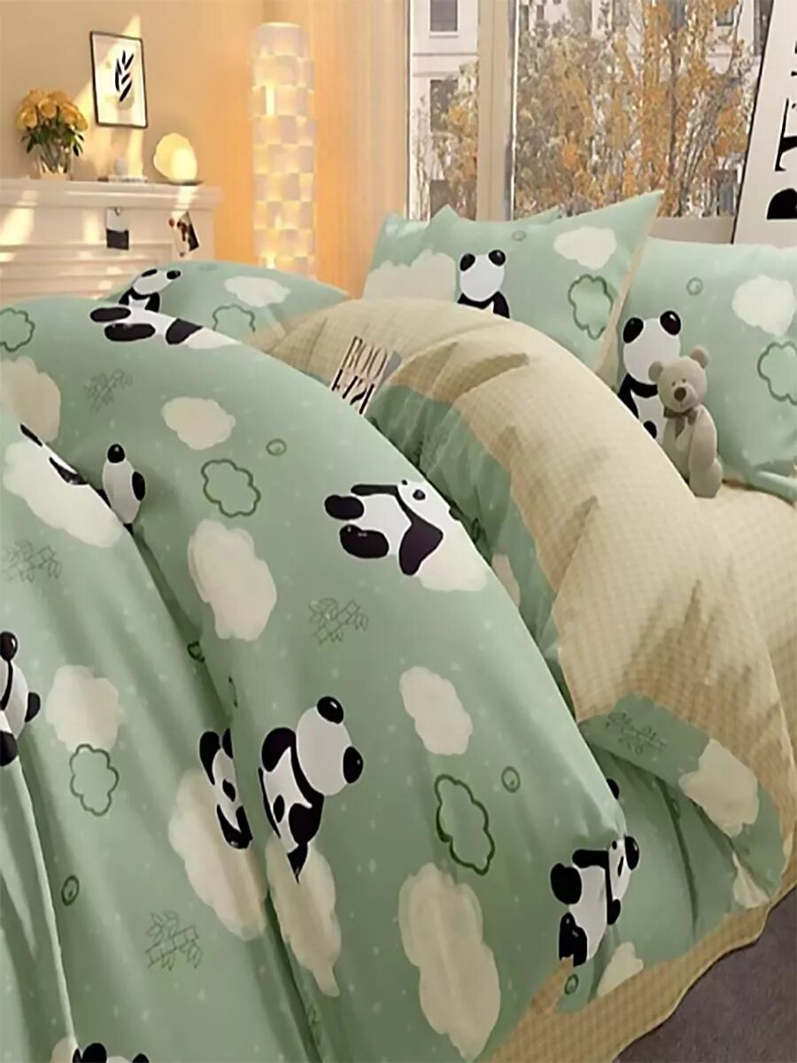 Комплект постельное белья Сатин 1,5 спальный 70*70