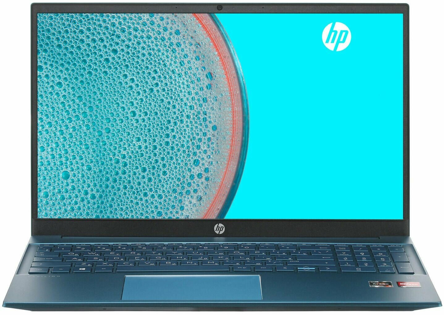 15,6" Ноутбук HP Pavilion 15-EH1083UR (55B88EA) голубой - 1920x1080, IPS, AMD Ryzen 3 5300U, ядра: 4 x 2,6 ГГц, 8 ГБ, SSD 512 ГБ, AMD Radeon Graphics, Windows 10 Pro