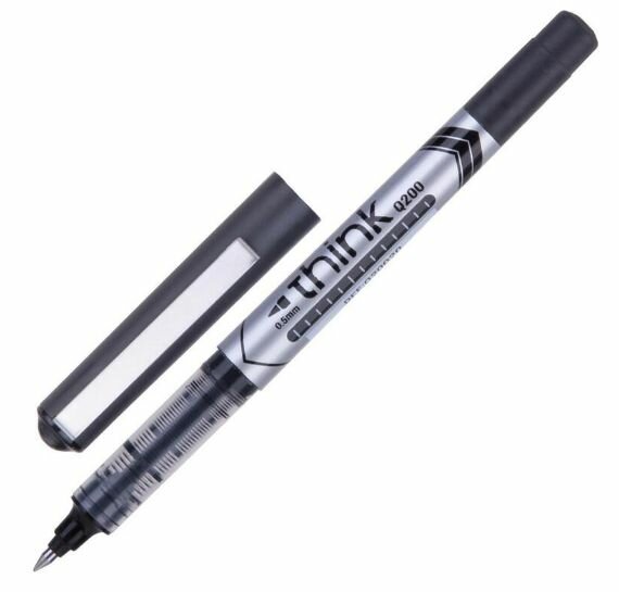 Роллер Deli Think черный (толщина линии 0.35 мм)