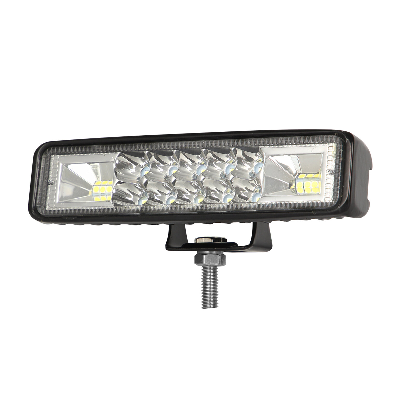 1Pcs 6 Inch 60W LED Pods Light Bar Black Shell 9-30V DC 6000K IP67 Waterproof Flood and Spot Combo Beam Lights for Trucks Off Road ATV UTV Trailer Die-cast Aluminum Shell PC Lens 50000 Hours Lifespan 16.5*5.5*8cm Package Size 220g Package Weight