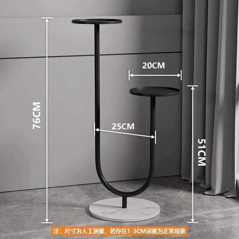 Вазон, металл, современный минимализм, высота 76 см, белый/черный