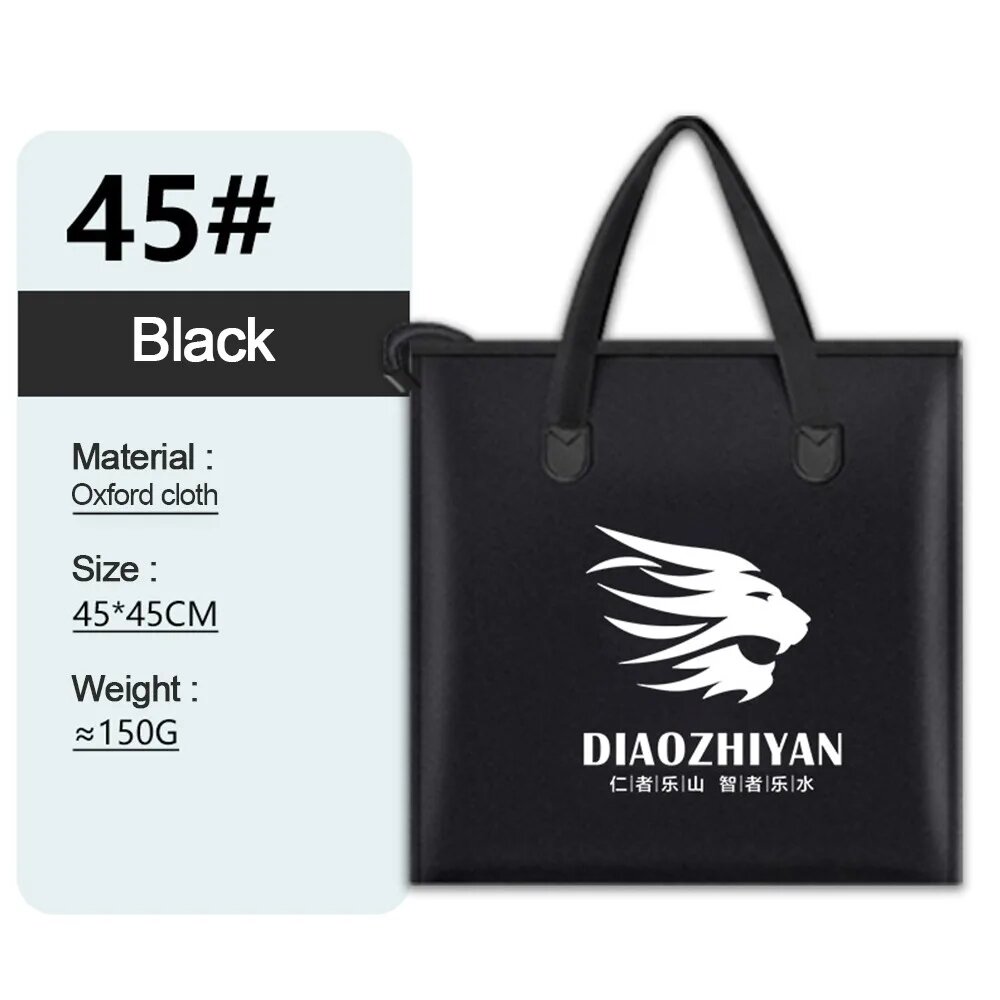 Черная сумка-шоппер DIAOZHIYAN 45x45см