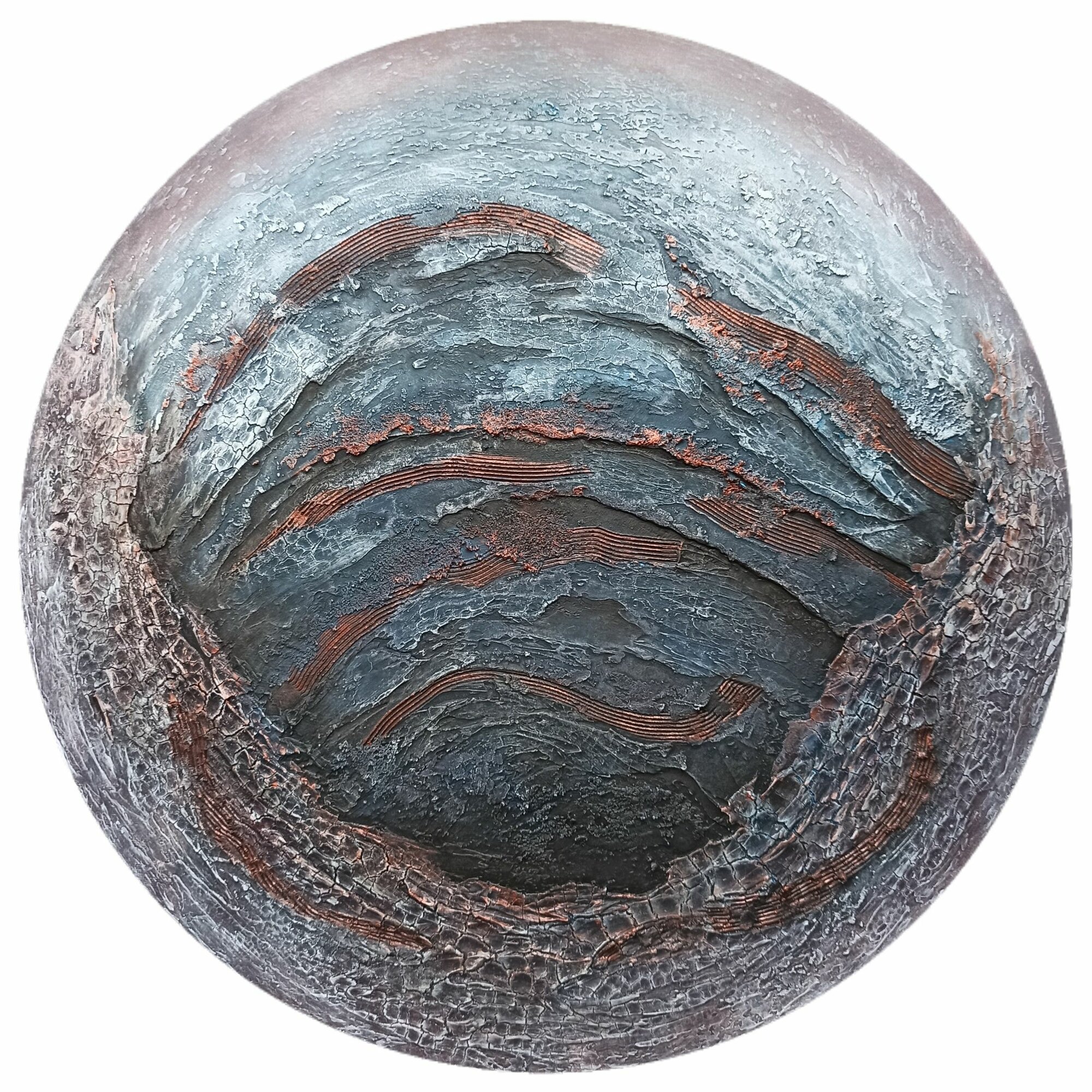 Картина интерьерная текстурная (диаметр 50см)