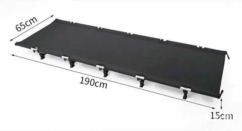 Раскладушка HOMELINK XX091, туристическая, нагрузка до 150кг, черная